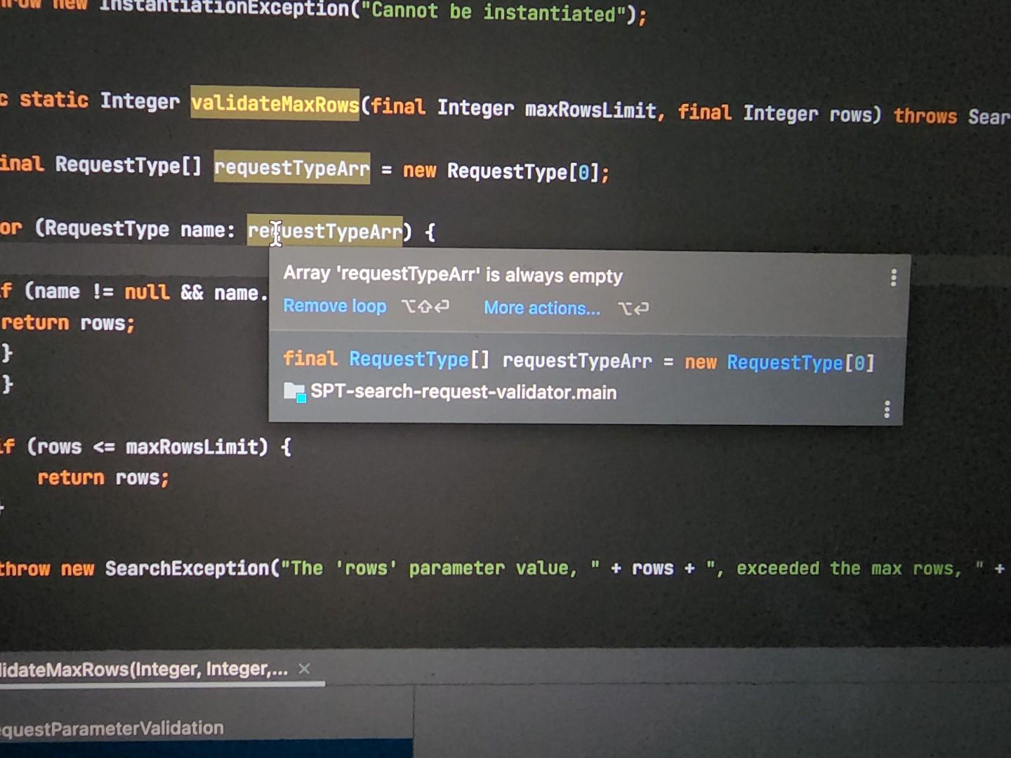 Solved public final class RequestParameterValidation { | Chegg.com