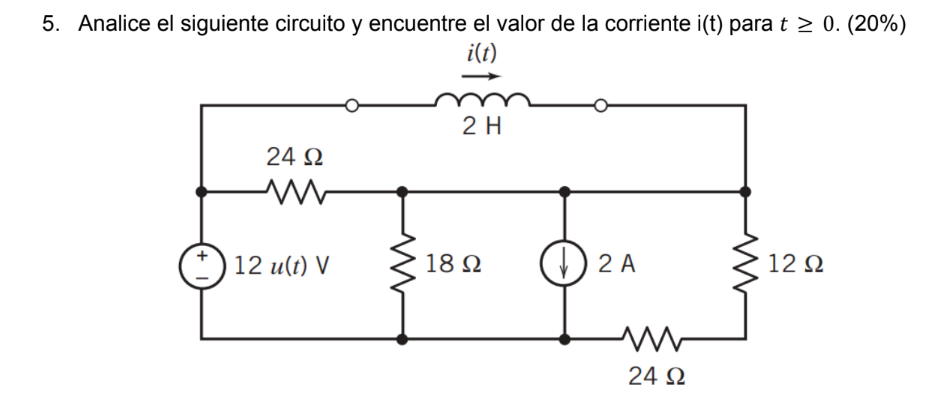 Solved Analice el ﻿siguiente circuito y ﻿encuentre el ﻿valor | Chegg.com