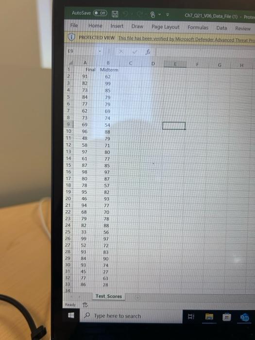 Solved Autosave oi1 Ch7 Q21_V06 Data_file (1) - Prote File | Chegg.com