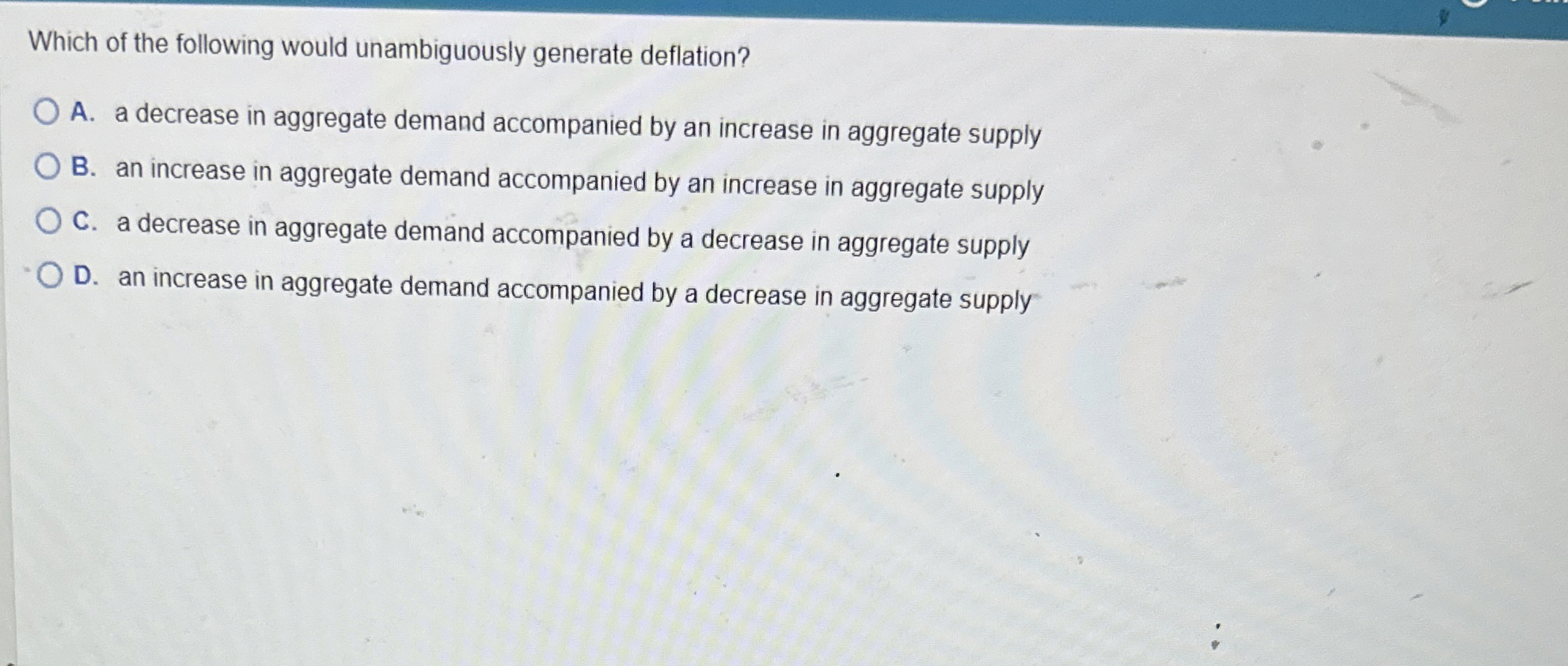 Solved Which of the following would unambiguously generate | Chegg.com