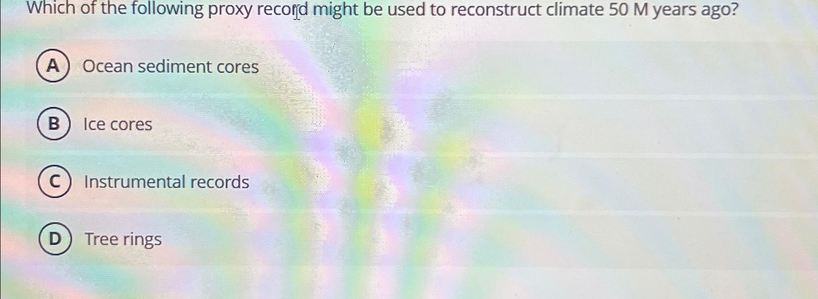 Solved Which of the following proxy recorid might be used to | Chegg.com