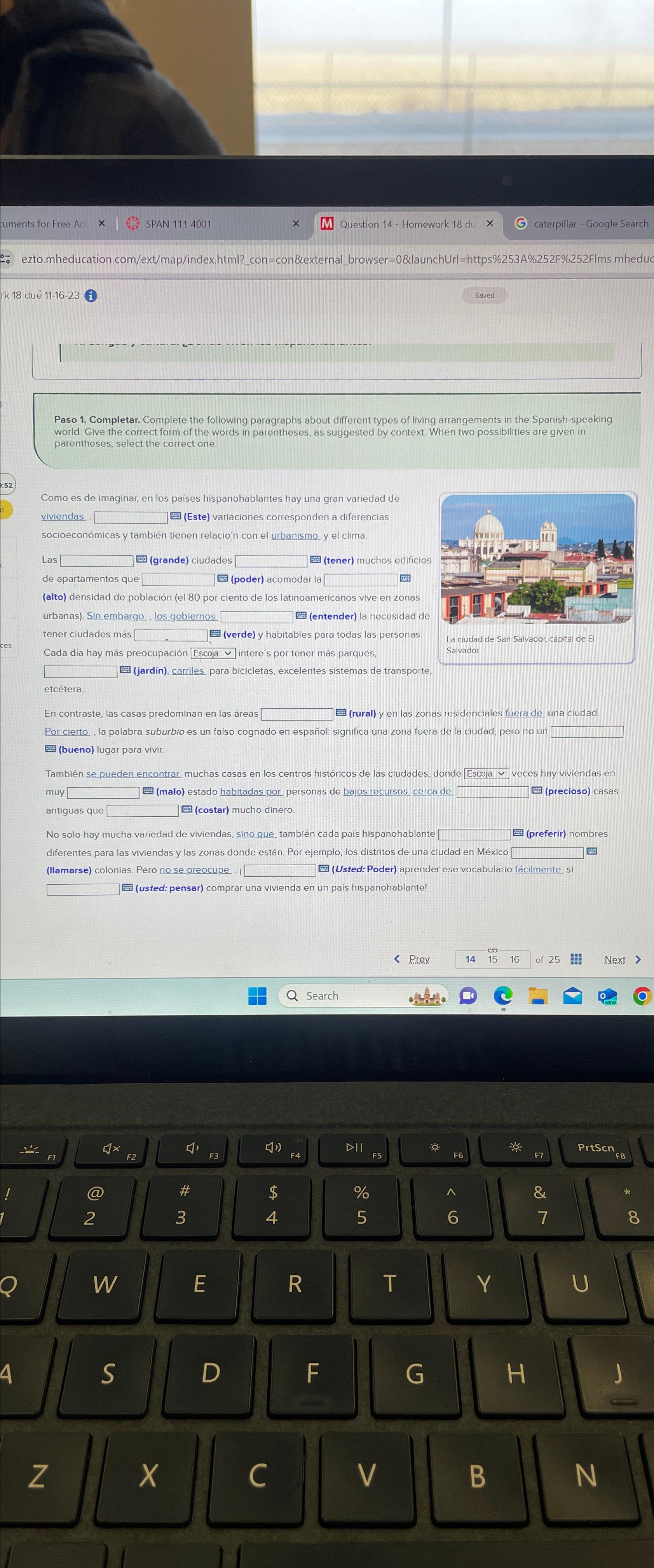 Please help solve its for college Spanish 1 | Chegg.com