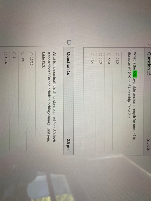 Solved 5 NUT What is the ASD available critical stress for | Chegg.com
