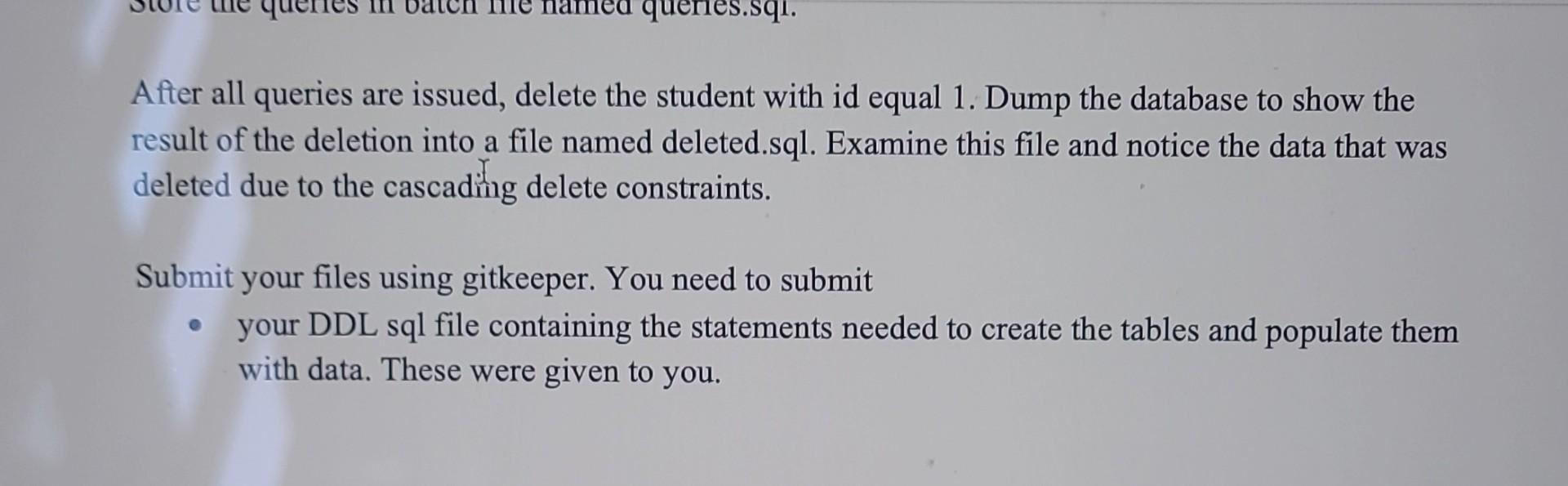 Solved Consider the E/R model below: Create a database in | Chegg.com