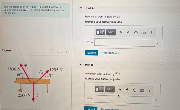 Solved Part A The two ropes seen in (Figure 1) are used to | Chegg.com