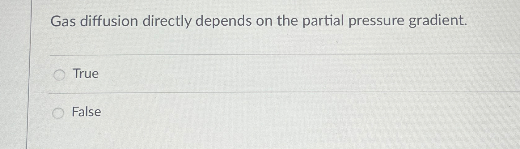 Solved Gas diffusion directly depends on the partial | Chegg.com