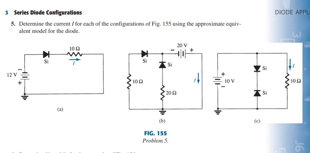 Solved 3 Series Diode Configurations DIODE APPLI 5. | Chegg.com