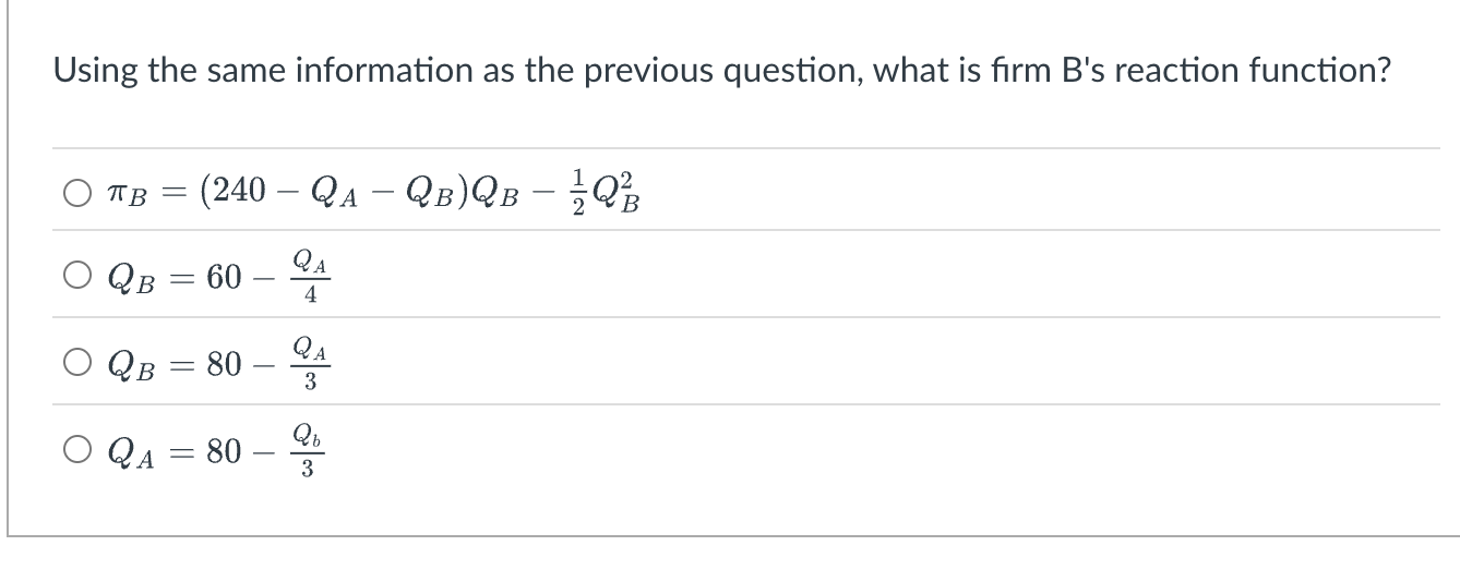 Solved Using the same information as the previous question, | Chegg.com