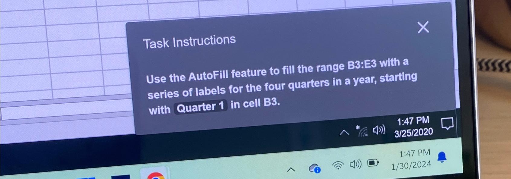 Solved Task InstructionsUse the AutoFill feature to fill the | Chegg.com