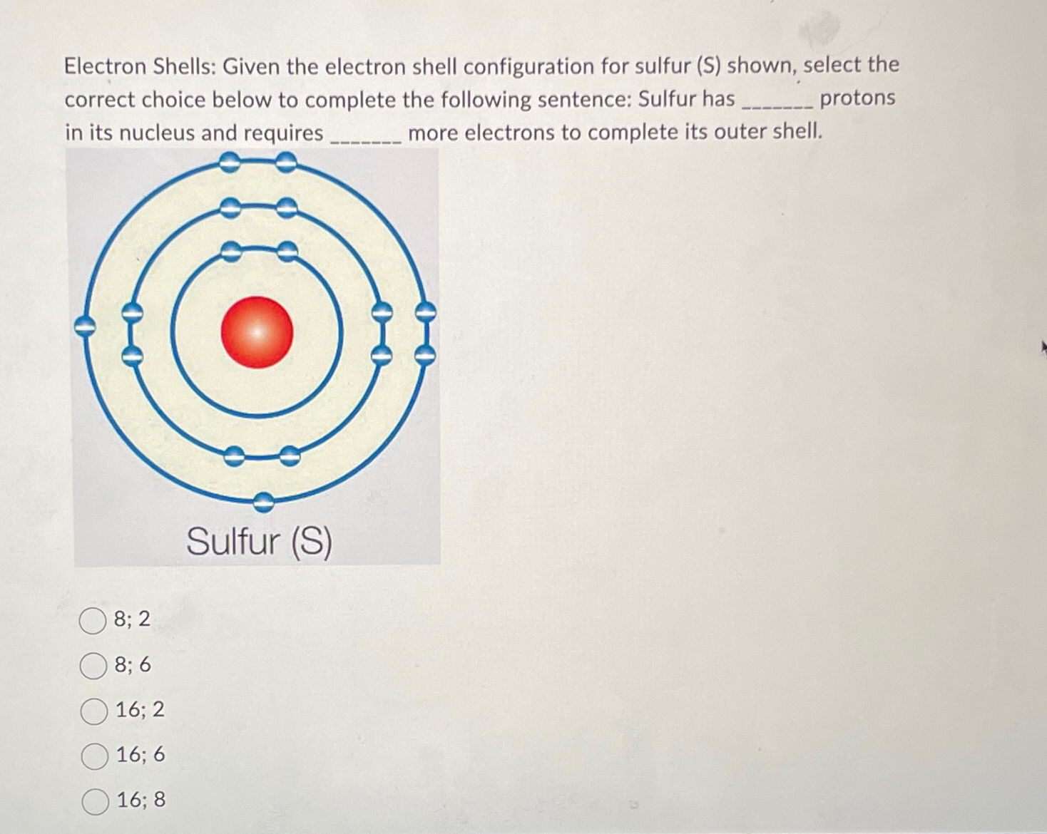 Solved Electron Shells Given The Electron Shell