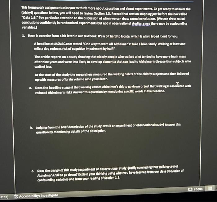 Solved This homework assignment asks you to think more about | Chegg.com