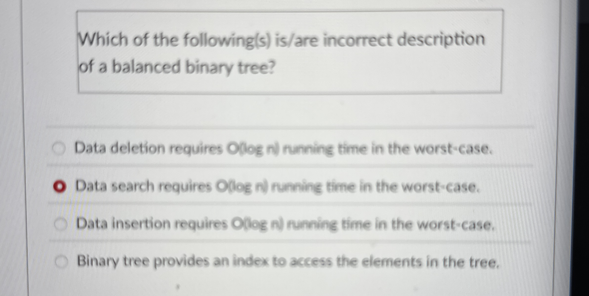 Solved Which of the following(s) ﻿is/are incorrect | Chegg.com