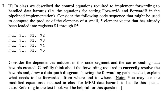 Solved Q7) ﻿Consider the dependences induced in this code | Chegg.com