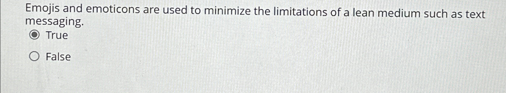 Solved Emojis and emoticons are used to minimize the | Chegg.com