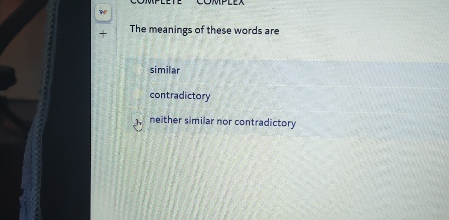 Solved The meanings of these words | Chegg.com