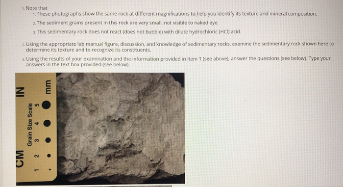 Solved 1. Note that 1. These photographs show the same rock | Chegg.com