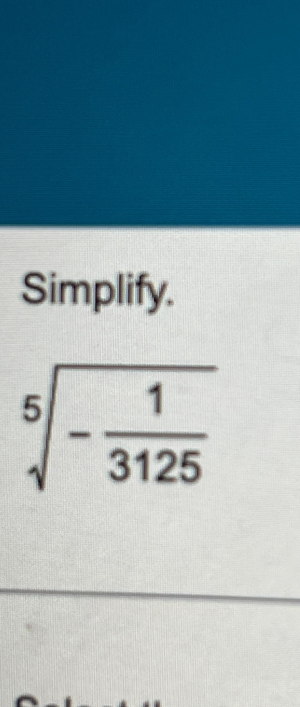 Solved Simplify.-131255 | Chegg.com