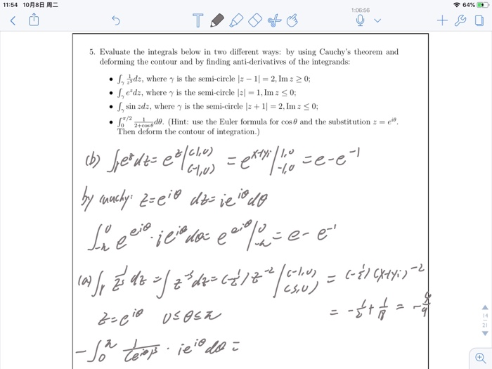 Solved 5. Evaluate the integrals below in two different ways | Chegg.com
