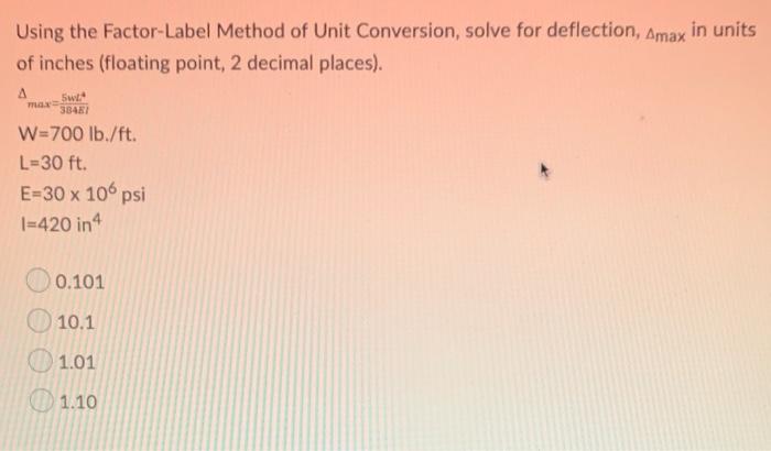 Solved Using the Factor-Label Method of Unit Conversion, | Chegg.com