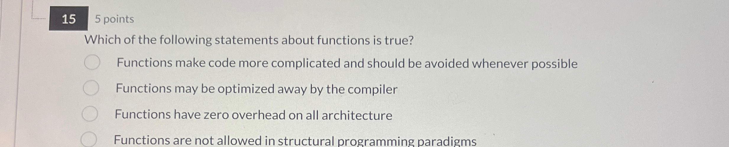 Solved 15 5 pointsWhich of the following statements about | Chegg.com Solved 15 5 pointsWhich of the following statements about | Chegg.com