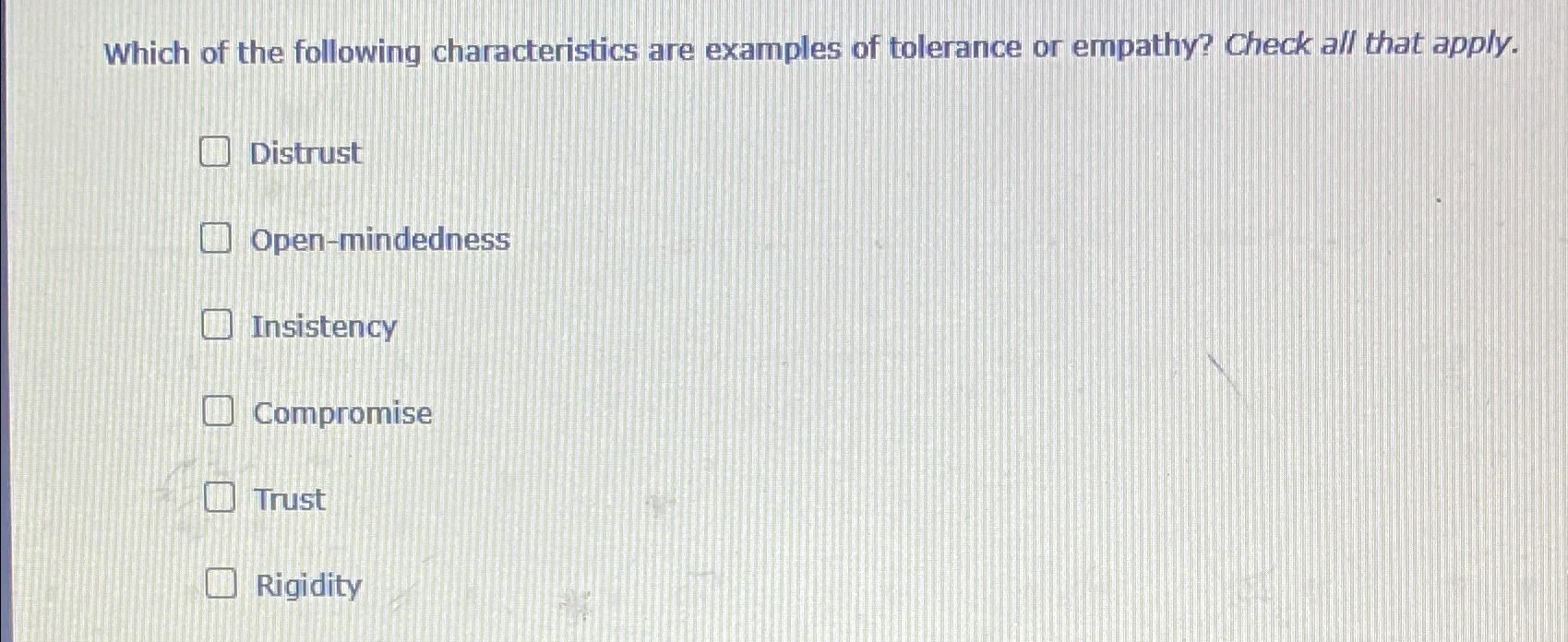 Solved Which of the following characteristics are examples | Chegg.com