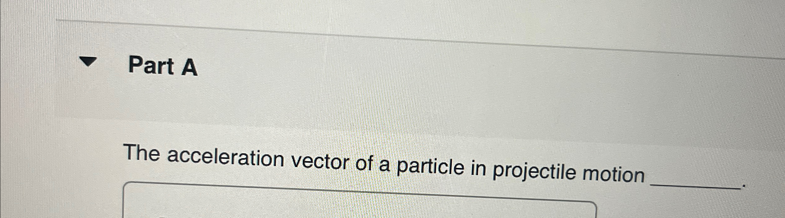 Solved Part AThe acceleration vector of a particle in | Chegg.com