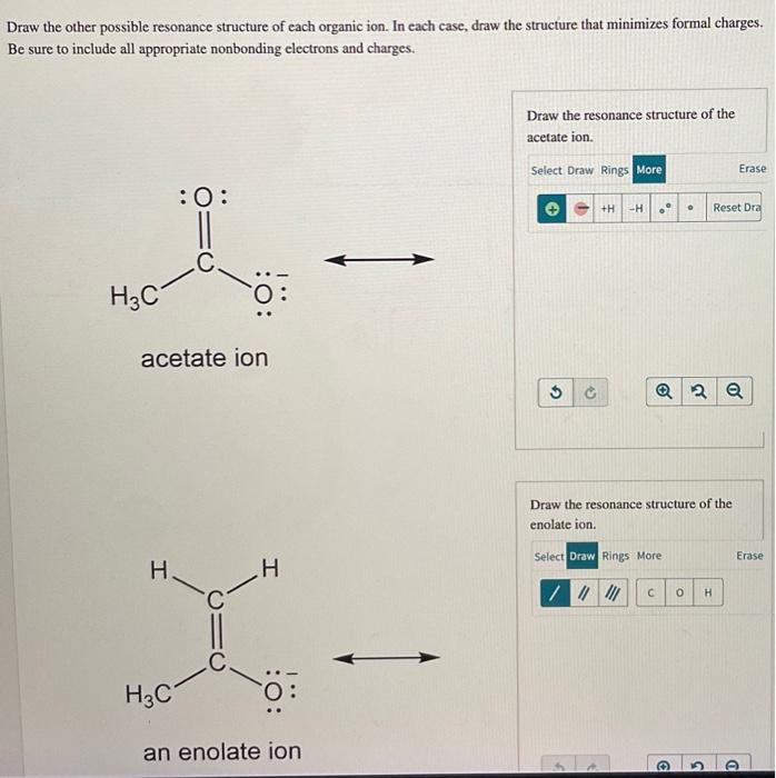 Solved Draw the other possible resonance structure of each | Chegg.com