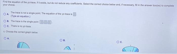 Solved Consider the following equation of an elliptic cone. | Chegg.com