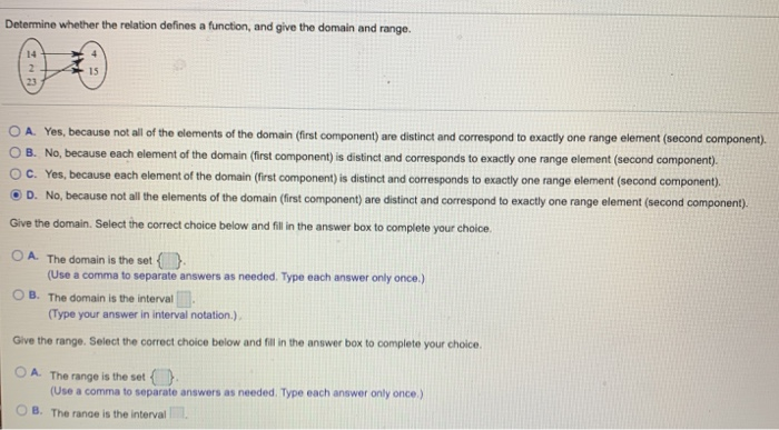 Solved Determine whether the relation defines a function, | Chegg.com