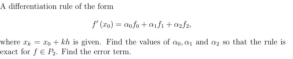 Solved A differentiation rule of the | Chegg.com