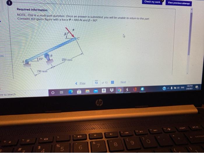 Solved Check my work View previous attempt Required | Chegg.com