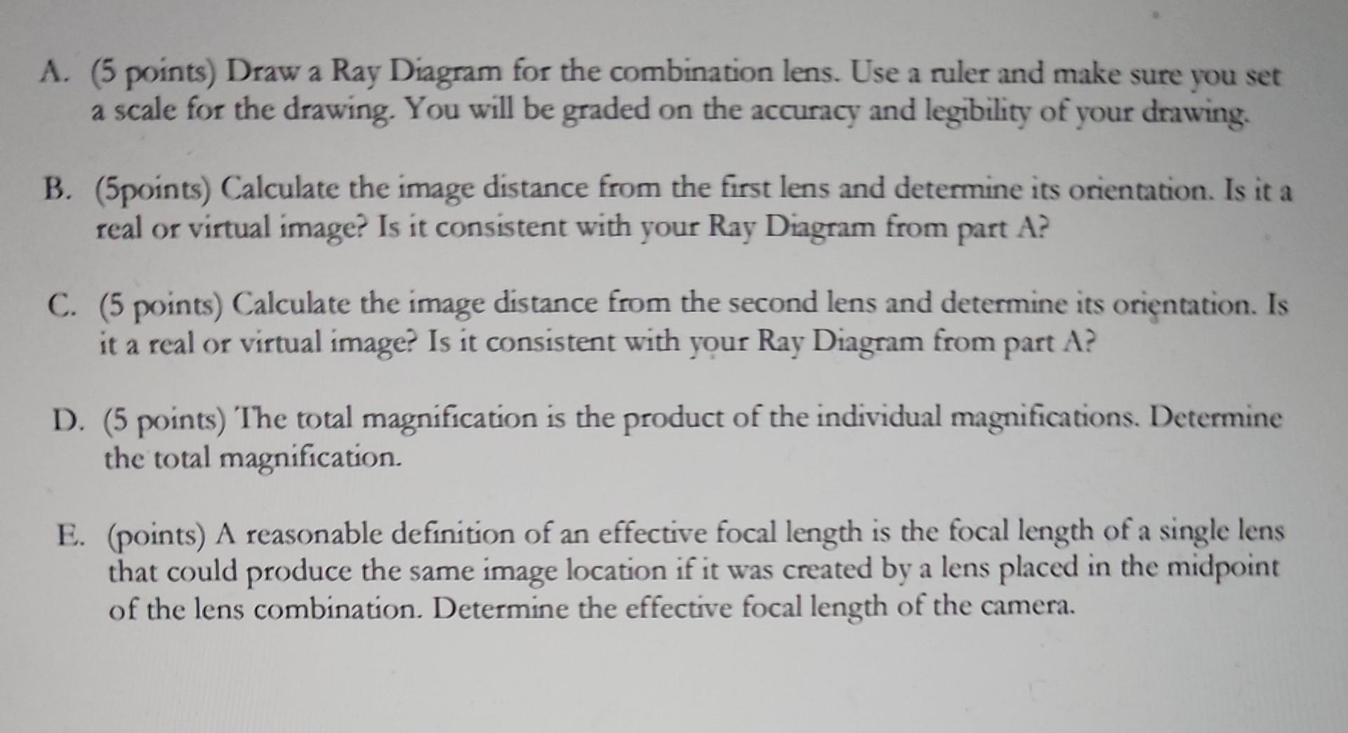 Solved This problem focusses on understanding how lenses are | Chegg.com