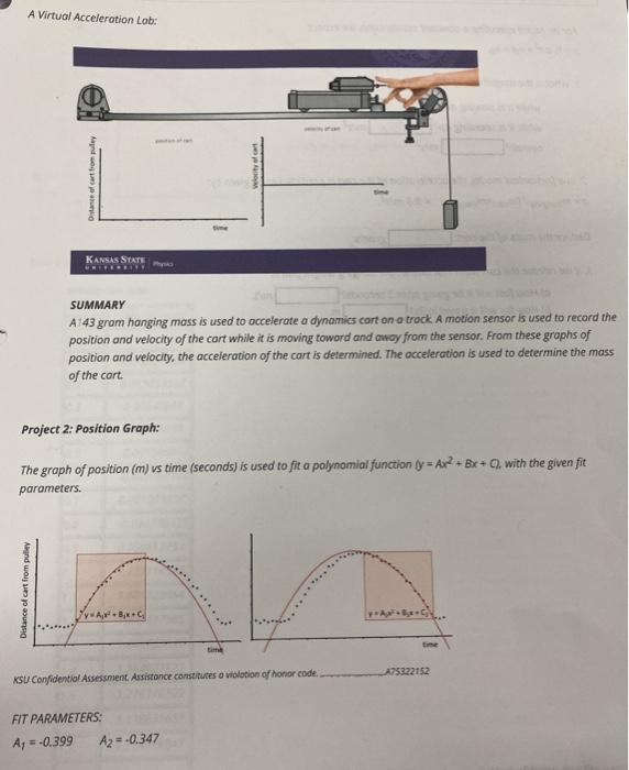 Solved A Virtual Acceleration Lab: Dane carton py KANSAS | Chegg.com