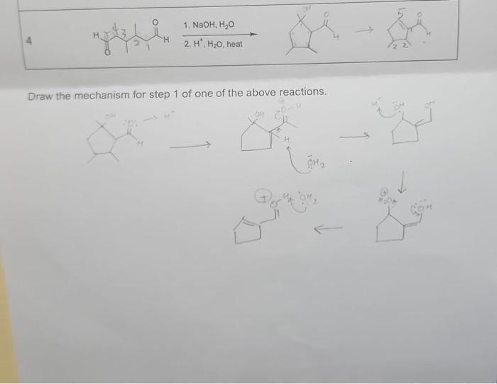 Solved 4 \\[ \\underset{\\text { 1. } \\mathrm{NaOH}, | Chegg.com