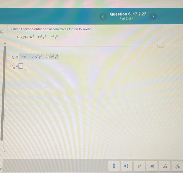 Solved Find all second-order partial derivatives for the | Chegg.com