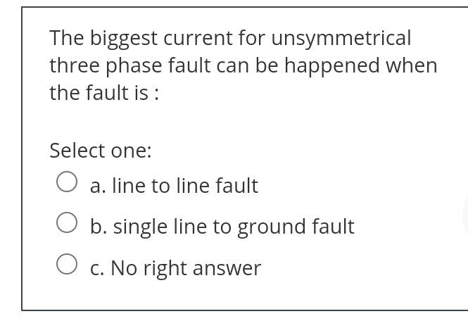 Solved The biggest current for unsymmetrical three phase | Chegg.com Solved The biggest current for unsymmetrical three phase | Chegg.com