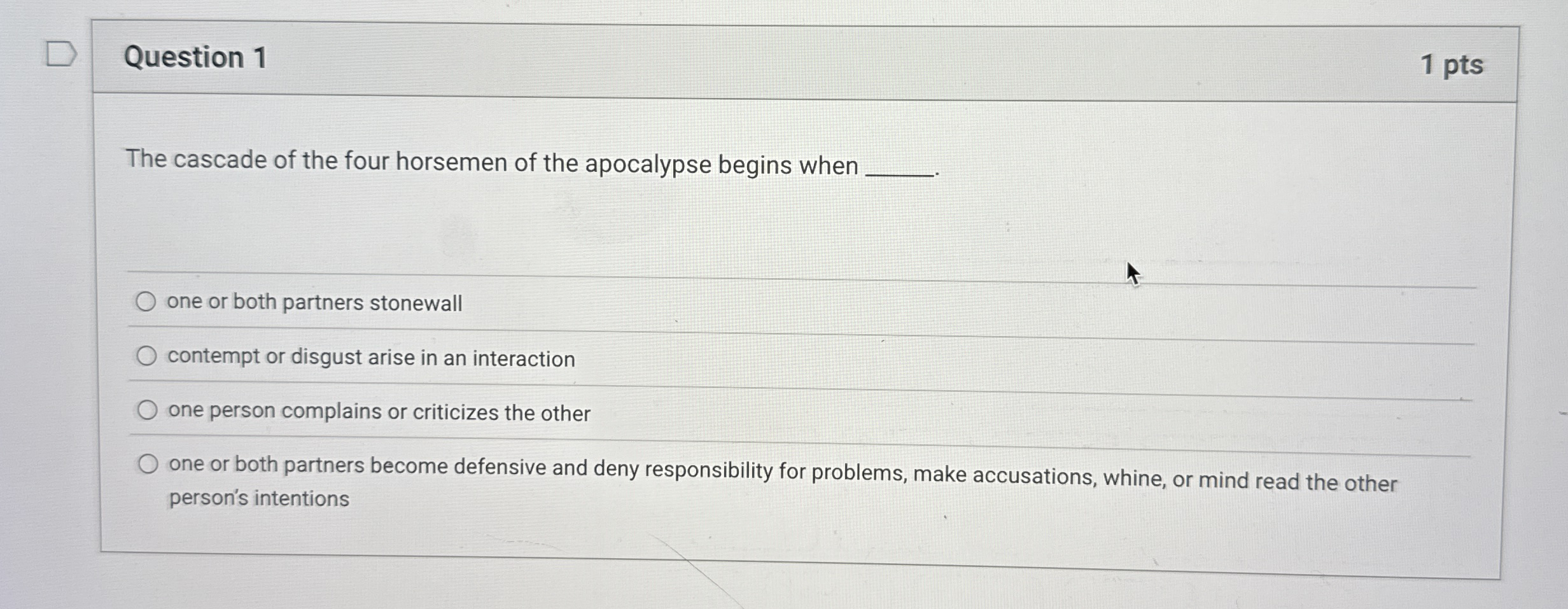 High Quality SOLUTION Question 11 ﻿ptsThe cascade of the four horsemen of | Chegg.com