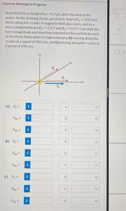 Solved A particle has a charge of q=+5.3μC and is located at | Chegg.com