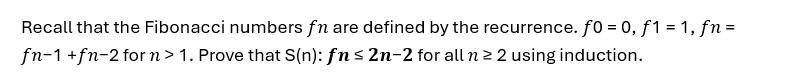 Solved Recall that the Fibonacci numbers fn ﻿are defined by | Chegg.com