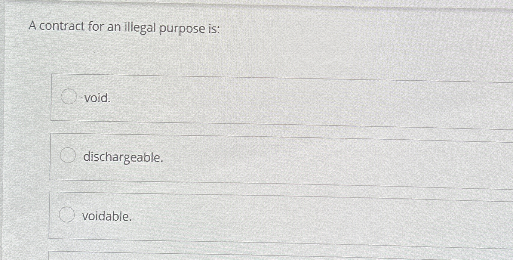 Solved A contract for an illegal purpose | Chegg.com