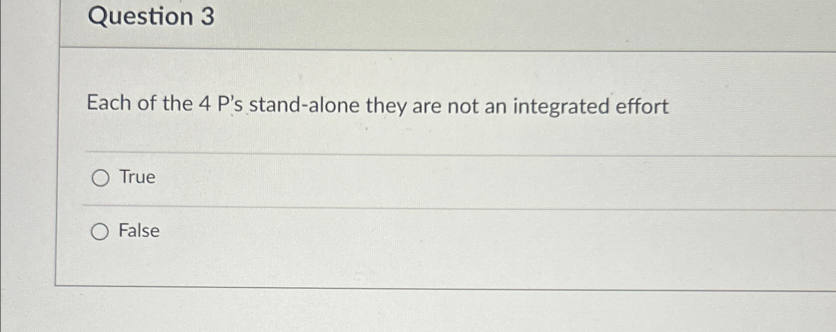 Solved Question 3Each of the 4 ﻿P's stand-alone they are not | Chegg.com