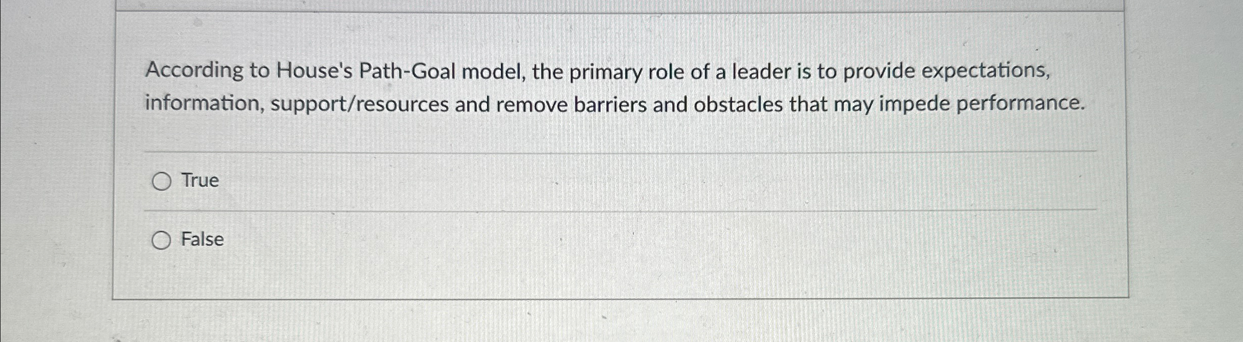 Solved According to House's Path-Goal model, the primary | Chegg.com
