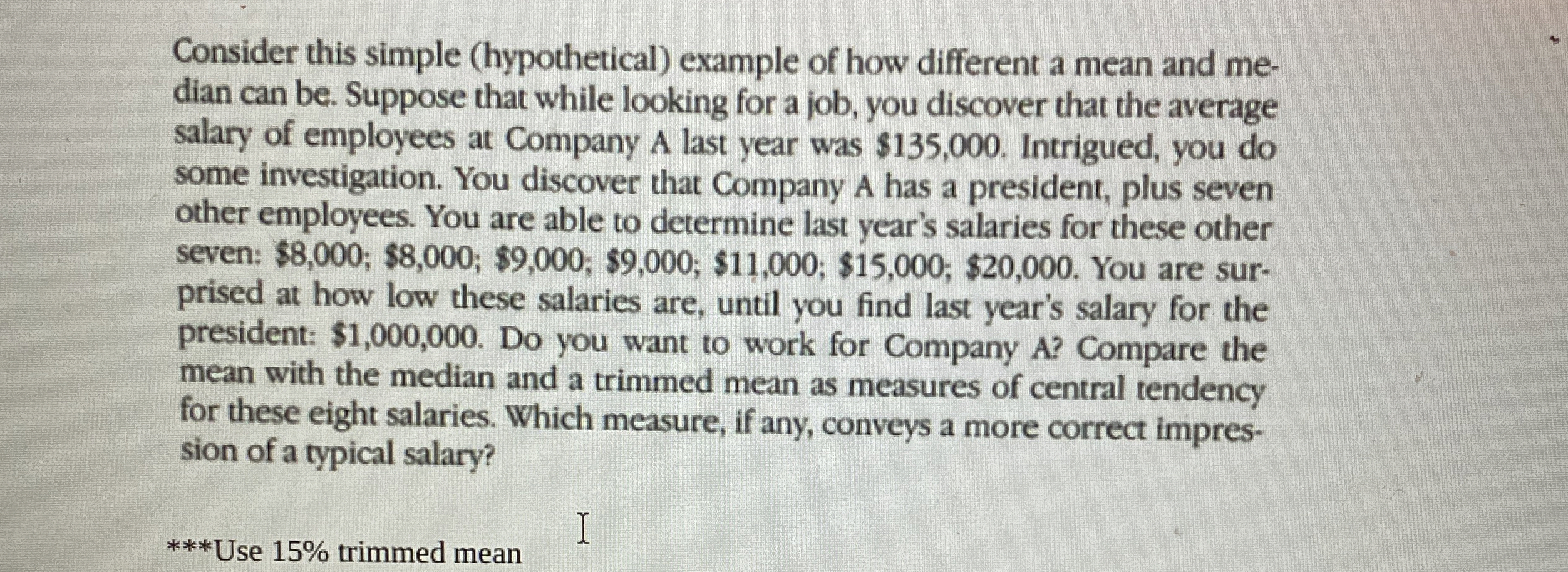 Solved Consider this simple (hypothetical) ﻿example of how | Chegg.com