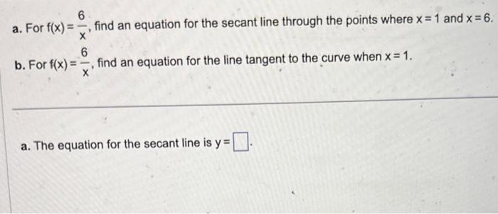 Solved For the given function, find (a) the equation of the | Chegg.com