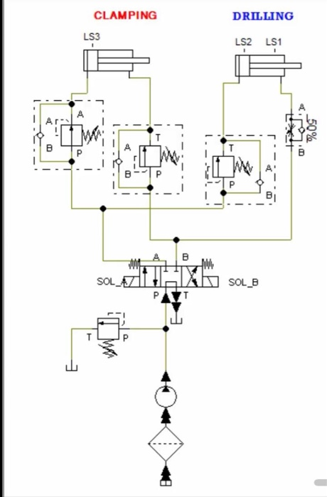Solved Draw the Electrical circuit for the given hydraulic | Chegg.com
