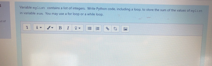 Solved Variable Mylist Contains A List Of Integers Write 