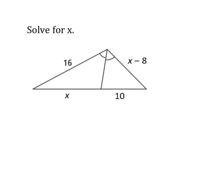 Solved Solve for x. | Chegg.com