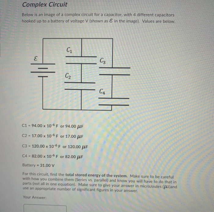 Solved Complex Circuit Below is an image of a complex | Chegg.com