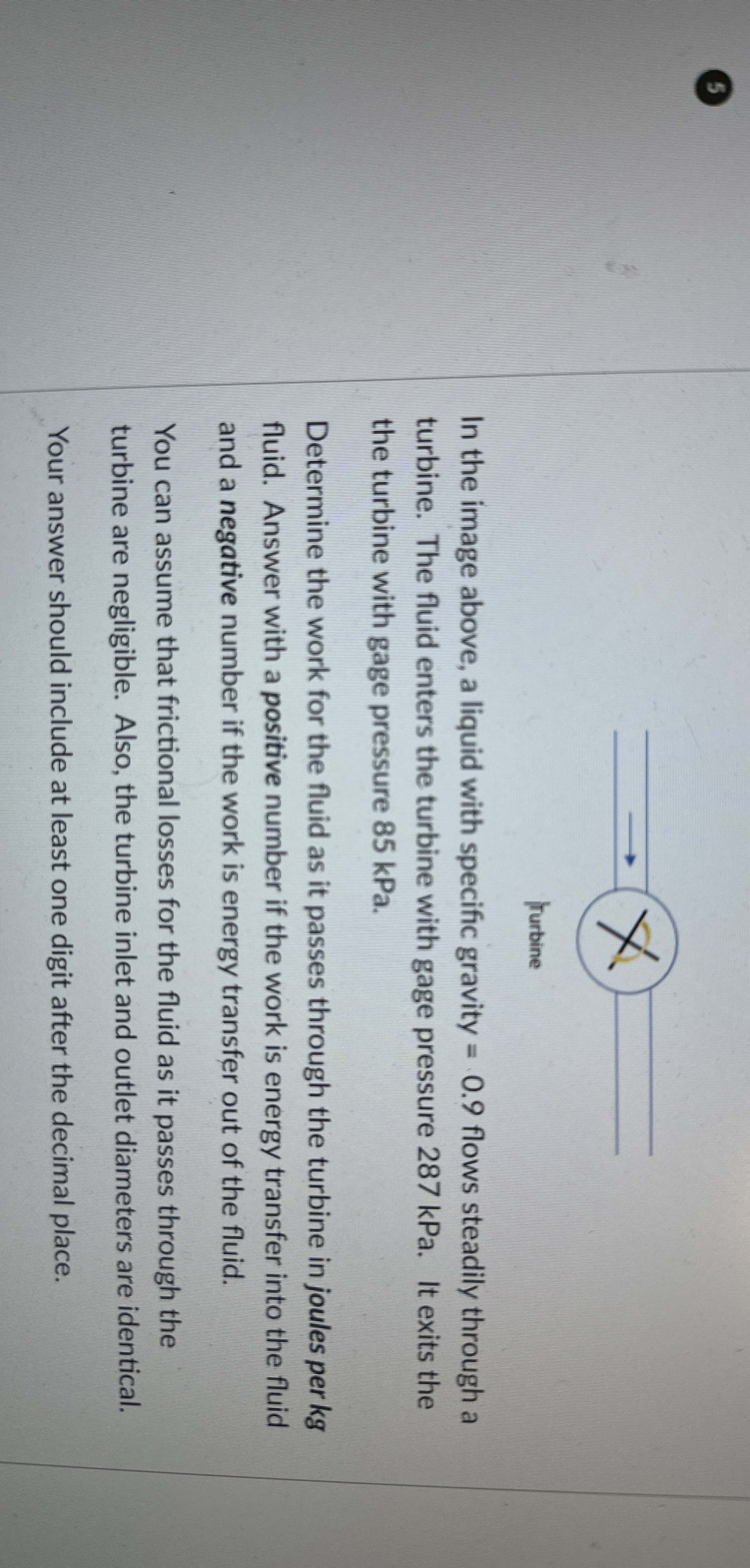 Solved 5In the image above, a liquid with specific gravity | Chegg.com
