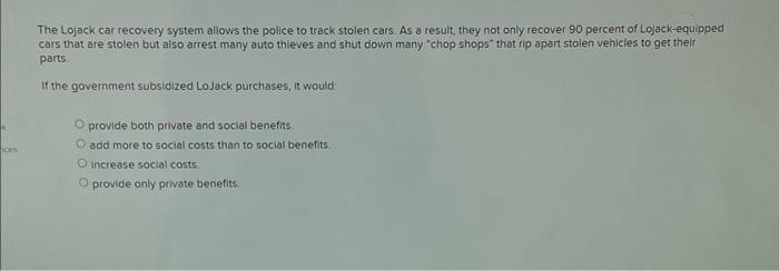 a. Splliover costs and spillover benefits are also | Chegg.com